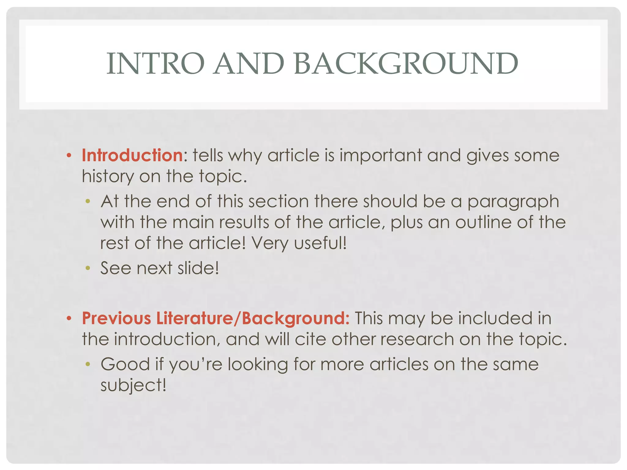 Reading Academic Journal Articles | PPTX