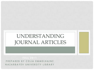 Reading Academic Journal Articles | PPTX