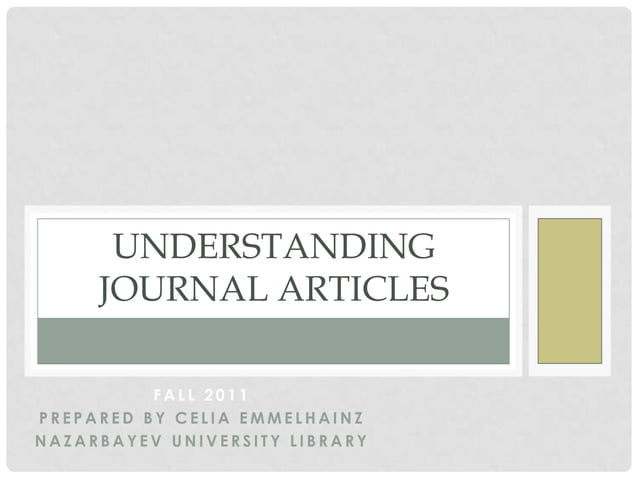 Reading Academic Journal Articles | PPTX