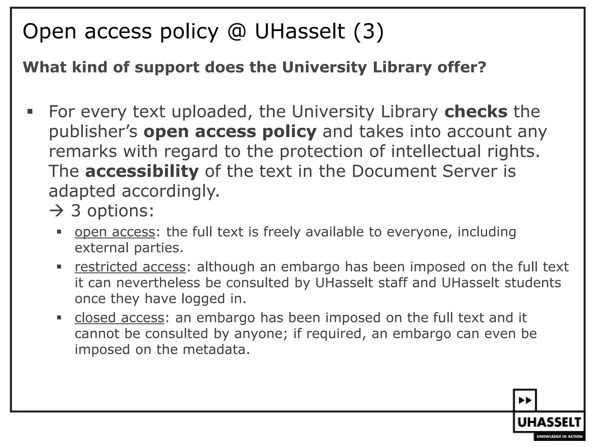 4_Open Access policy UHasselt.pptx