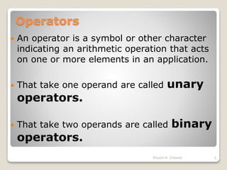 Operators , Functions and Options in VB.NET