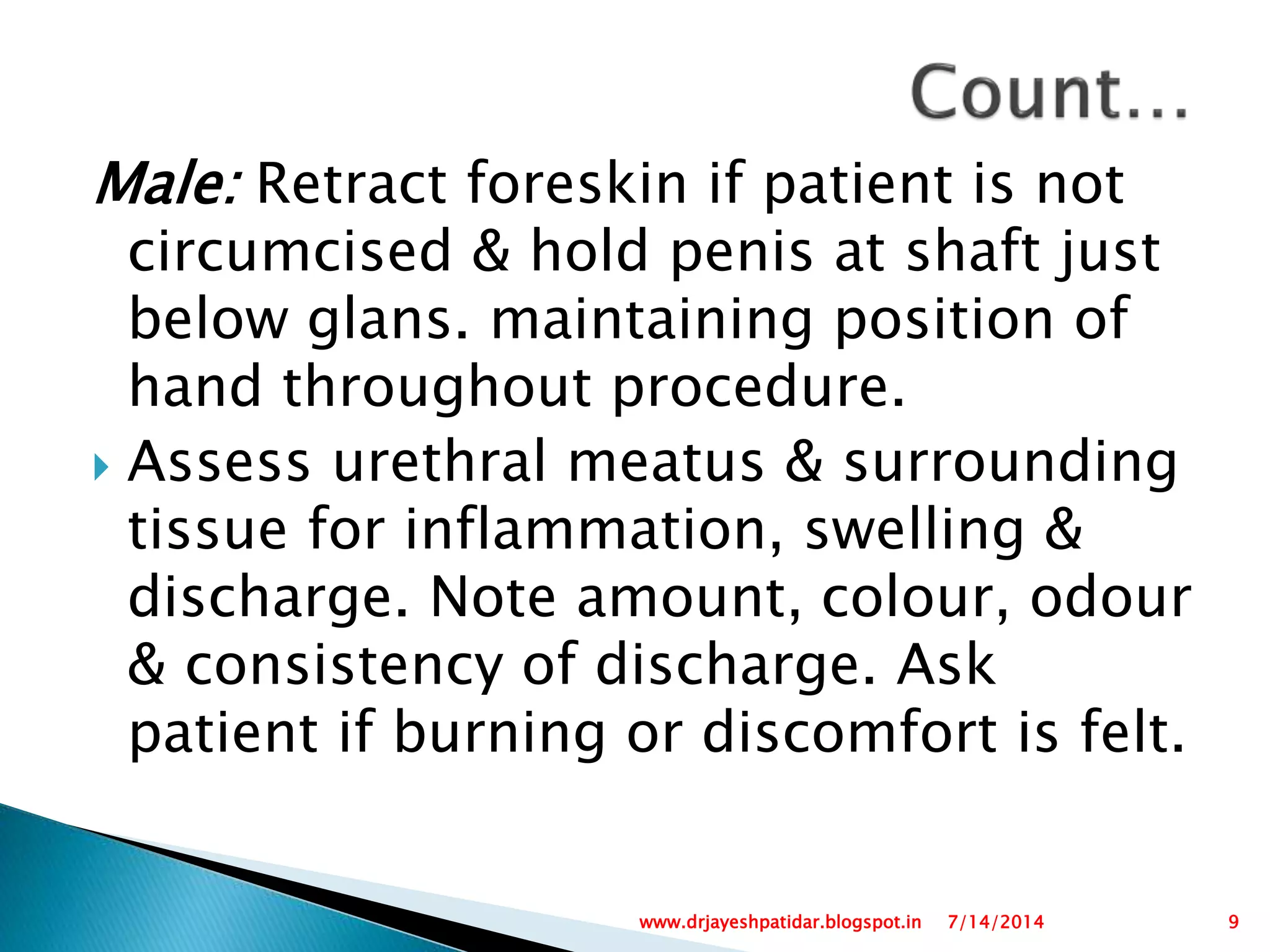 Ppt. catheter care | PPSX