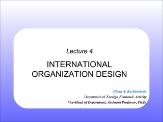 4 organization design | PPT