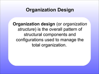 4 organization design | PPT
