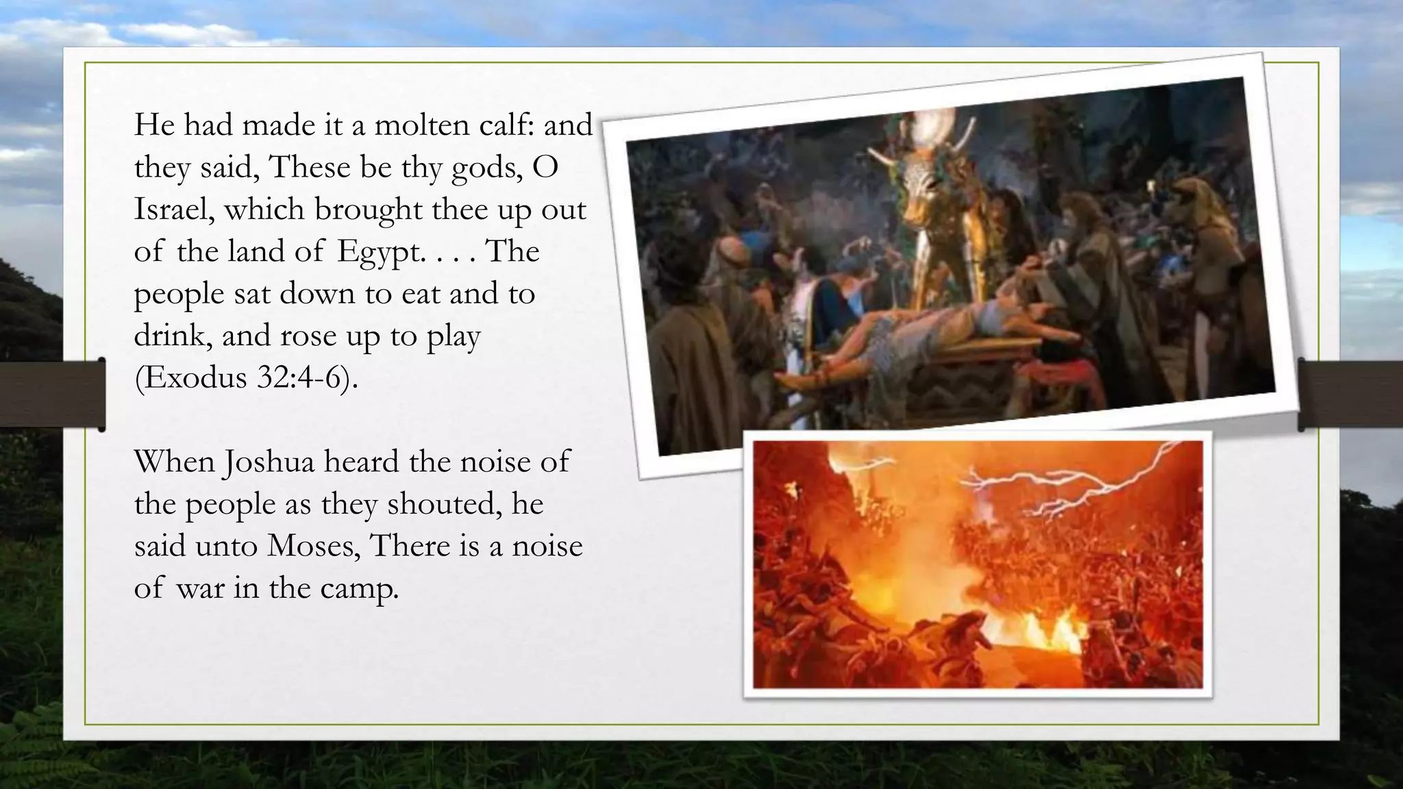 4 our journey of faith the exodus patterns provocation of grace & tree ...