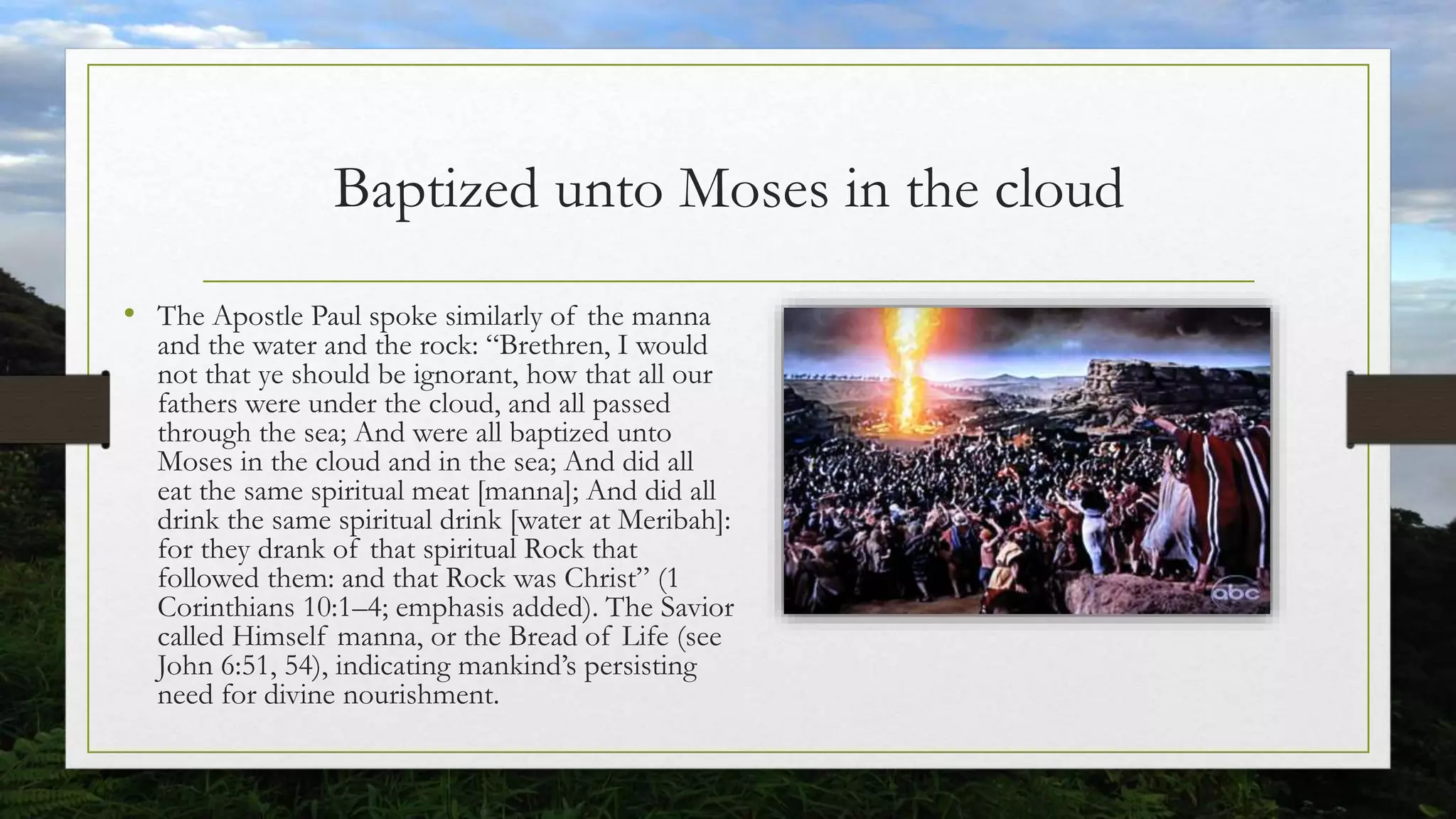 4 our journey of faith the exodus patterns provocation of grace & tree ...