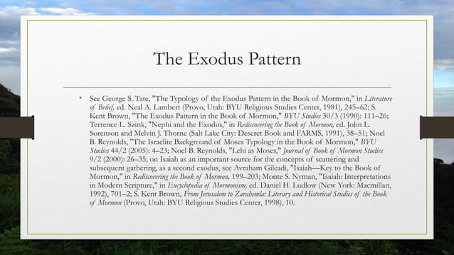 4 our journey of faith the exodus patterns provocation of grace & tree ...