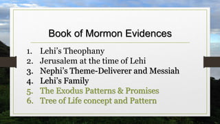 4 our journey of faith the exodus patterns provocation of grace & tree ...