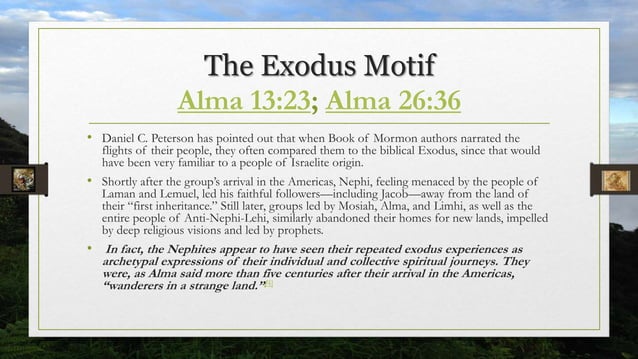 4 our journey of faith the exodus patterns provocation of grace & tree ...