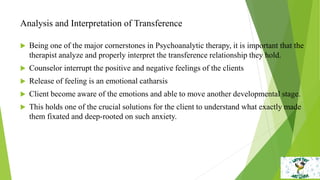 Therapeutic process in psychoanalytical theory | PPT