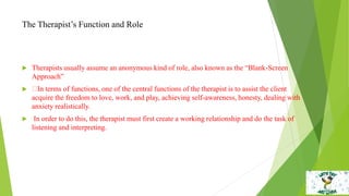 Therapeutic process in psychoanalytical theory | PPT