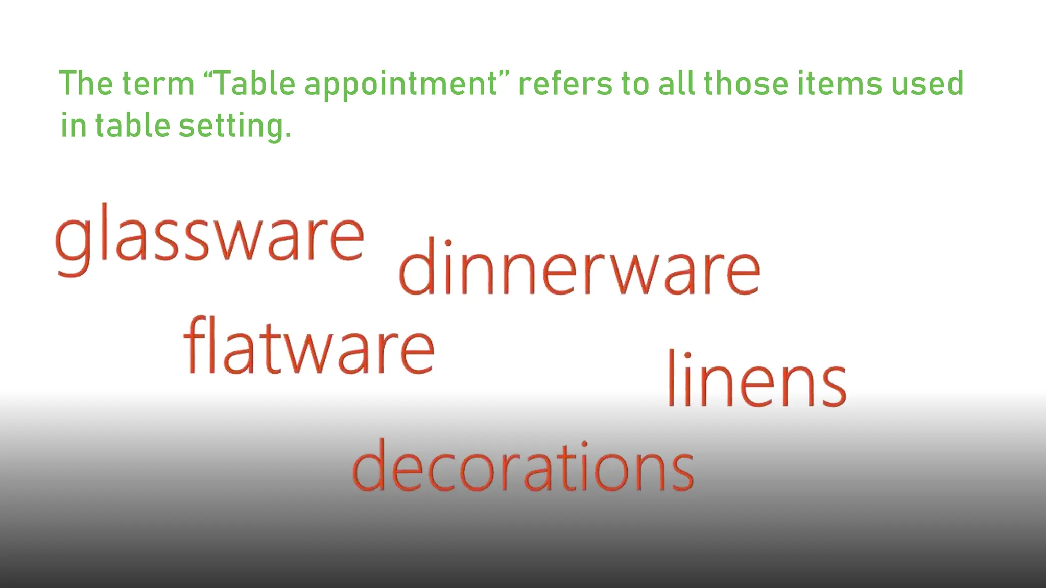 Food and Beverage Services-Table Appointments | PPTX