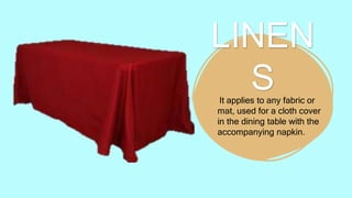 Food and Beverage Services-Table Appointments | PPTX