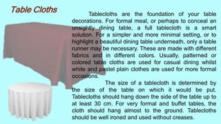 Food and Beverage Services-Table Appointments | PPTX