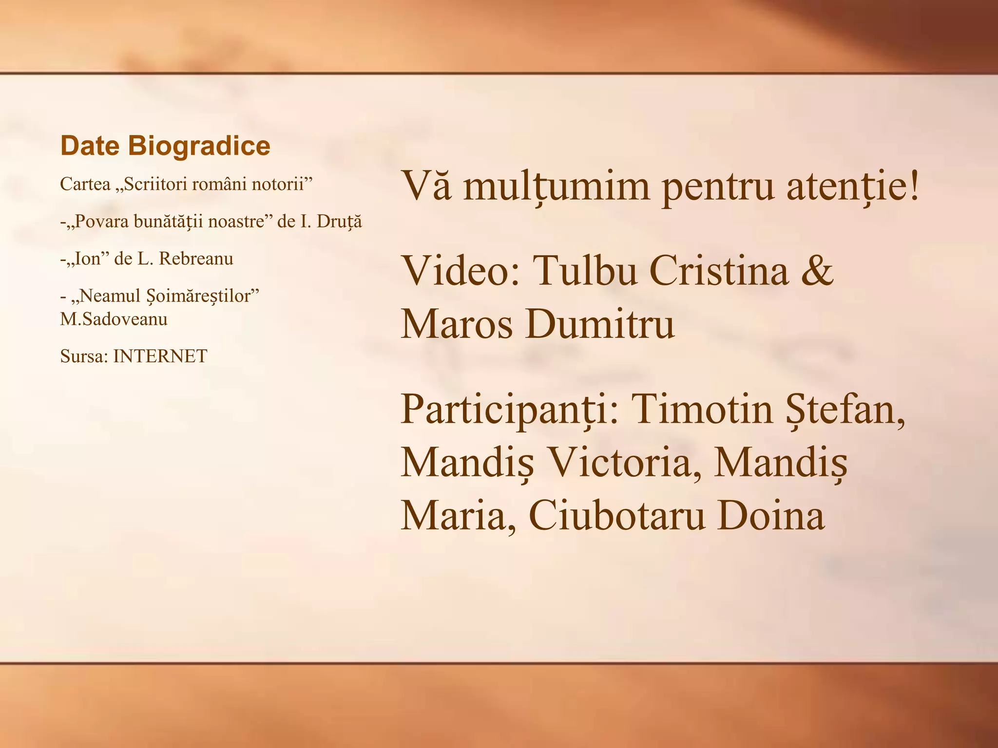 Proiect de grup | PPTX