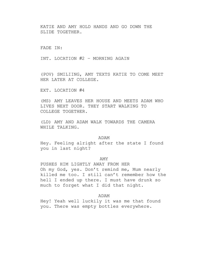 4 page script | DOCX