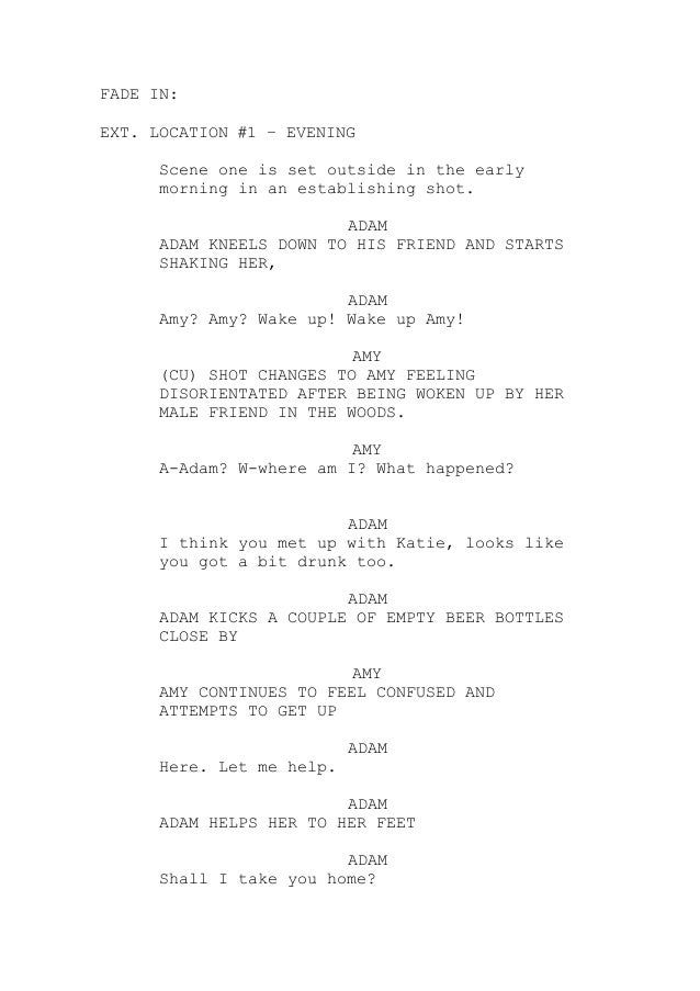 4 page script