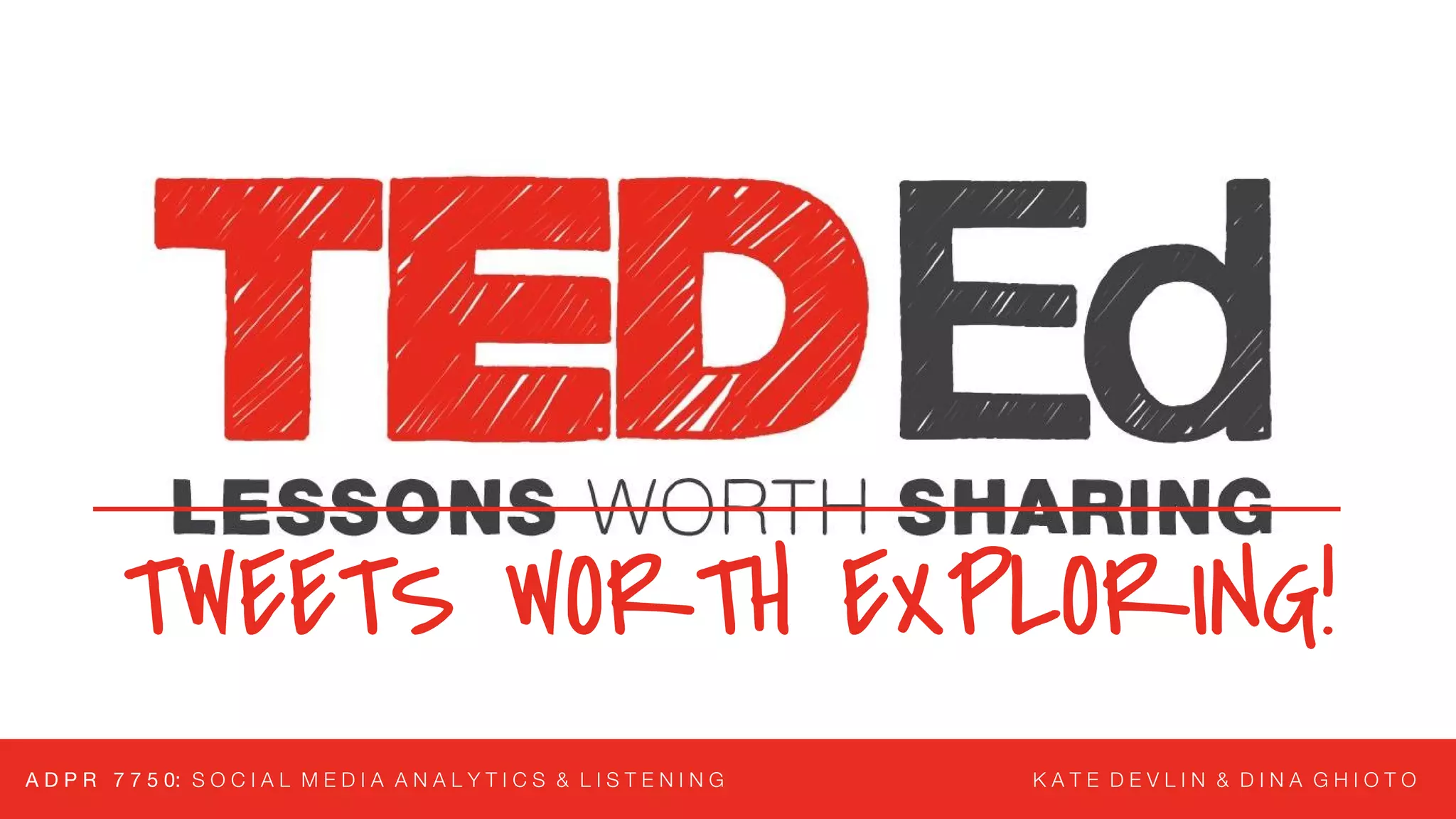 TED-Ed: Tweets Worth Exploring | PPT