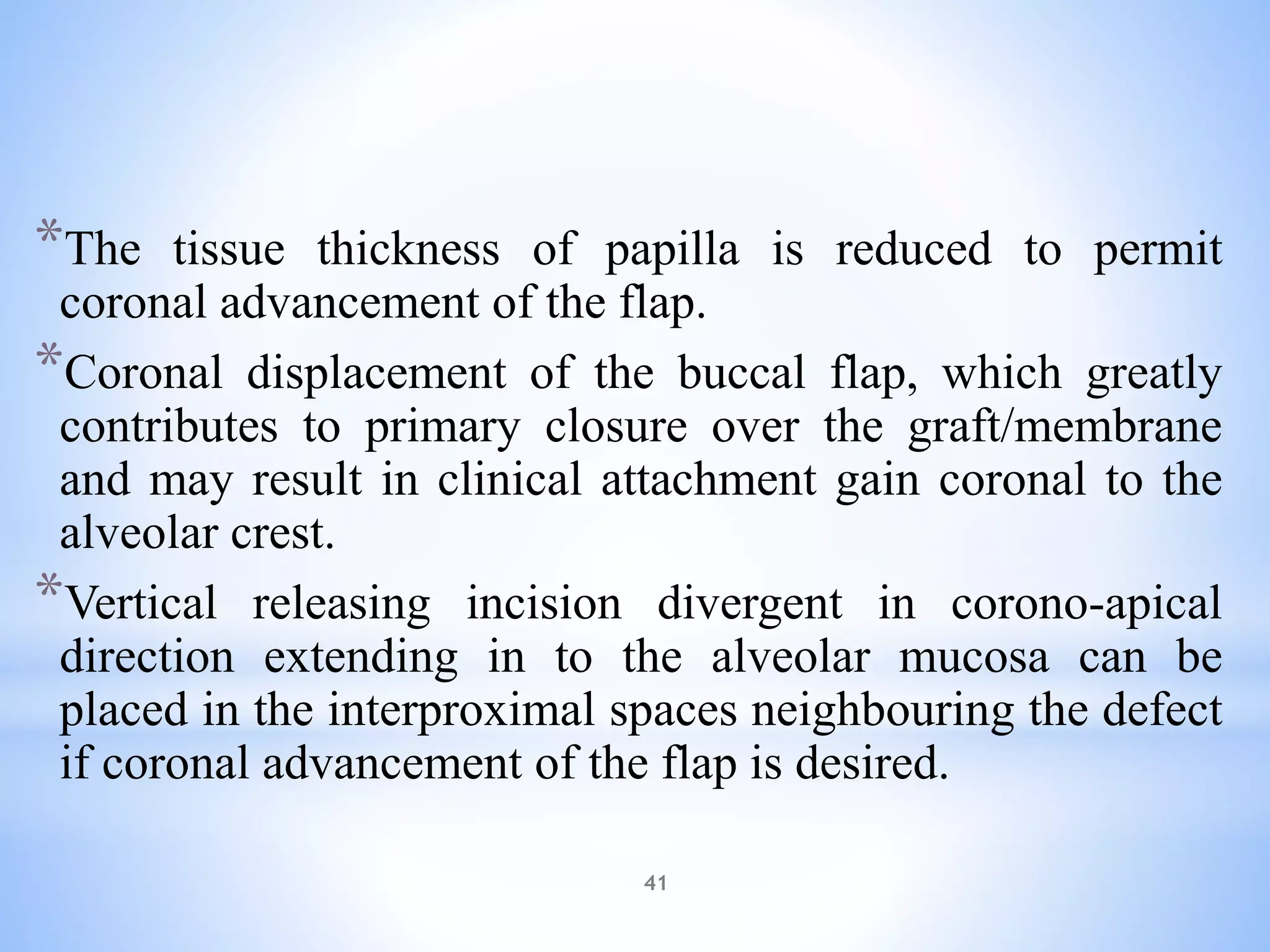 Papilla preservation flap | PPTX