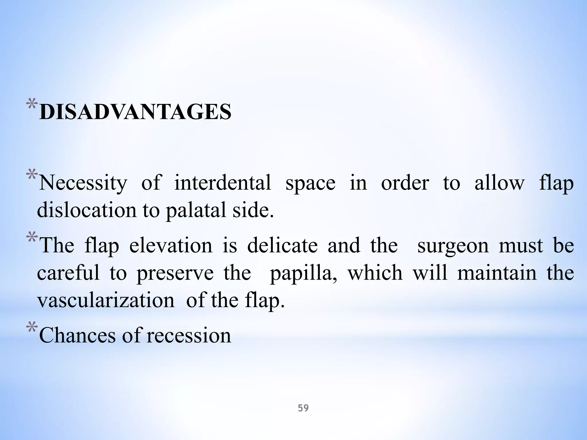 Papilla preservation flap | PPTX