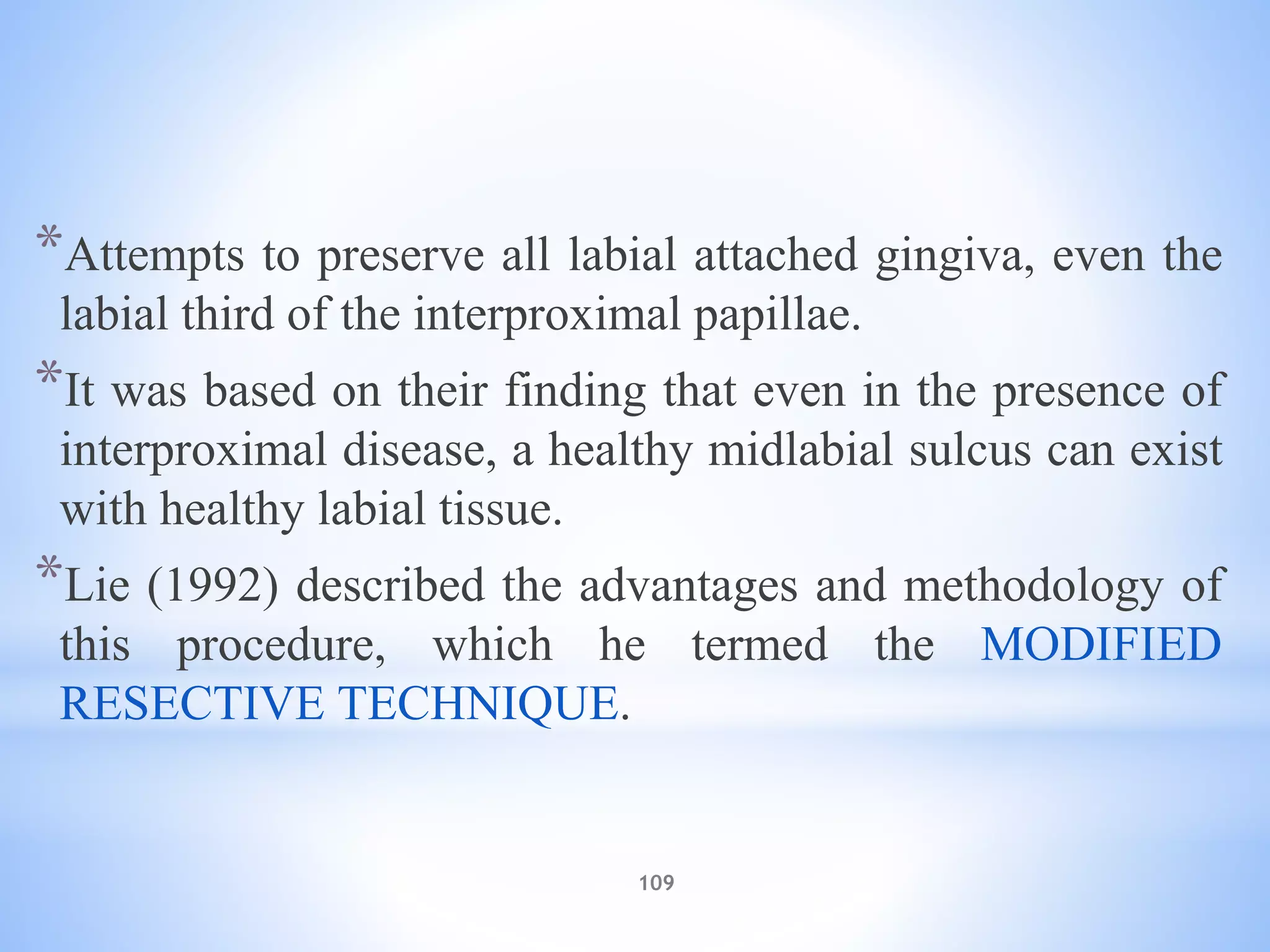 Papilla preservation flap | PPTX