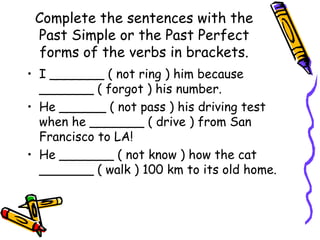 simple past, past continuous, past perfect.ppt