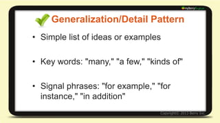 4 Patterns of Paragraph 1 - パラグラフの4パターン① | PPT