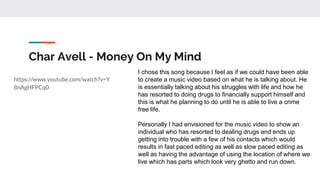 Pitch for music video | PPTX