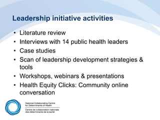 Health Equity Workshop - Leadership | PPTX