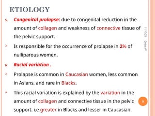 Pelvic Organ Prolapse for students and teachers | PPT
