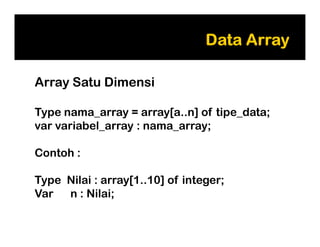 4 pengolahan data array | PDF