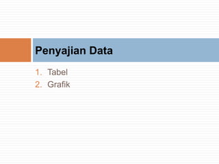 Pertemuan 4 materi Penyajian Data (statistika) | PPT