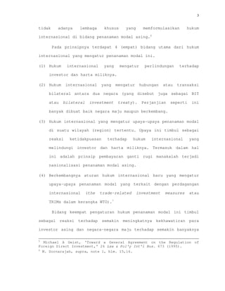 4 perjanjian penanaman modal dalam hukum perdagangan internasional (wto ...