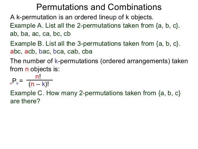 74 permutations and combinations