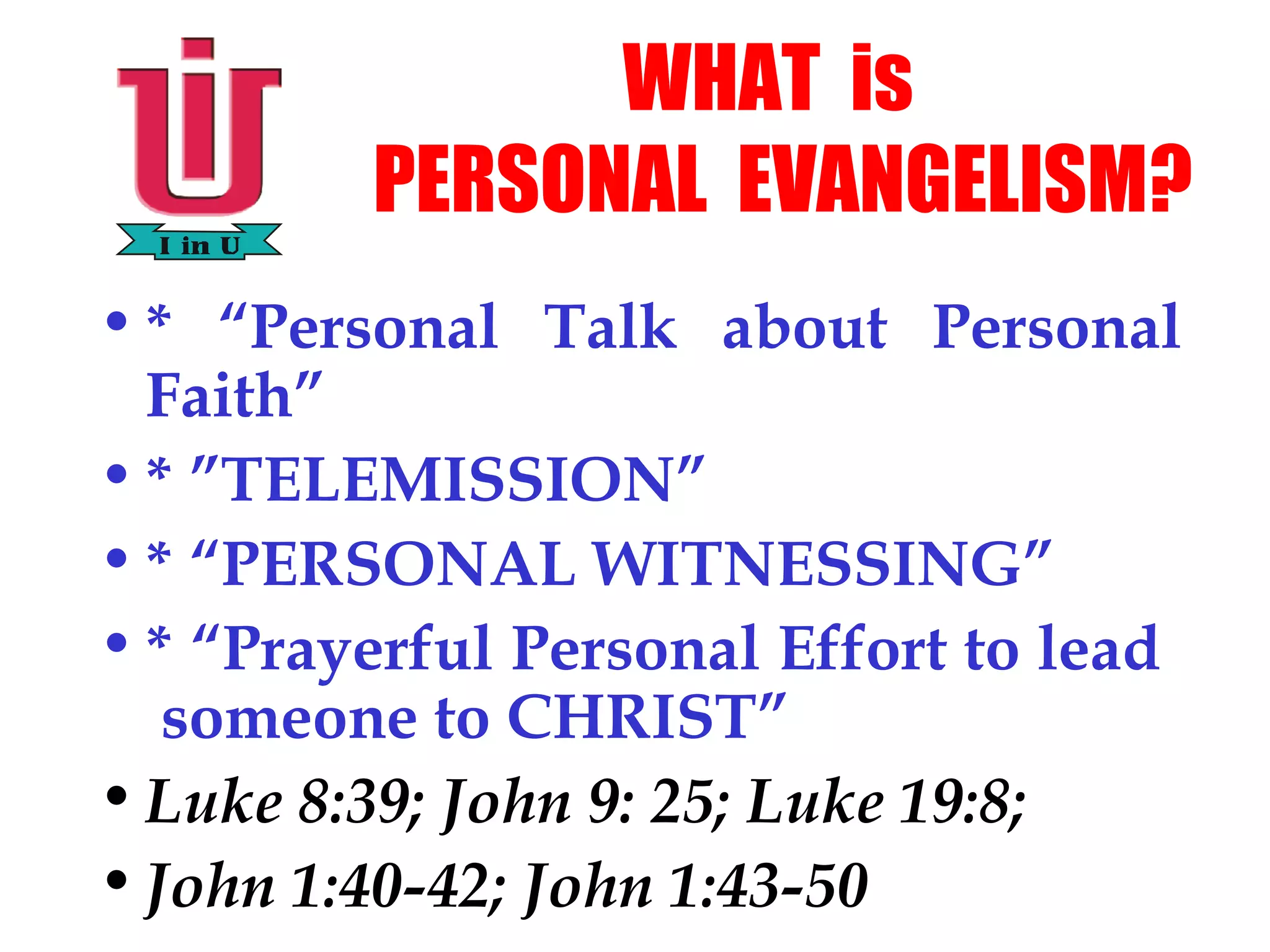 Personal Evangelism | PPT