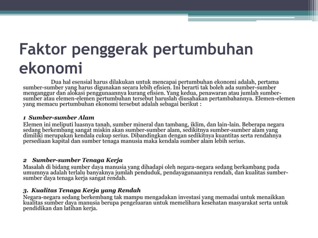 4 pertumbuhan ekonomi | PPTX