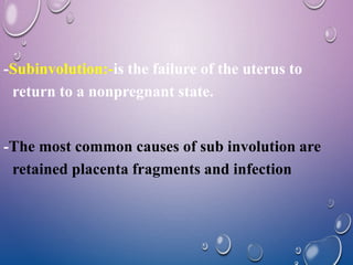 Physiology of puerperium | PPT