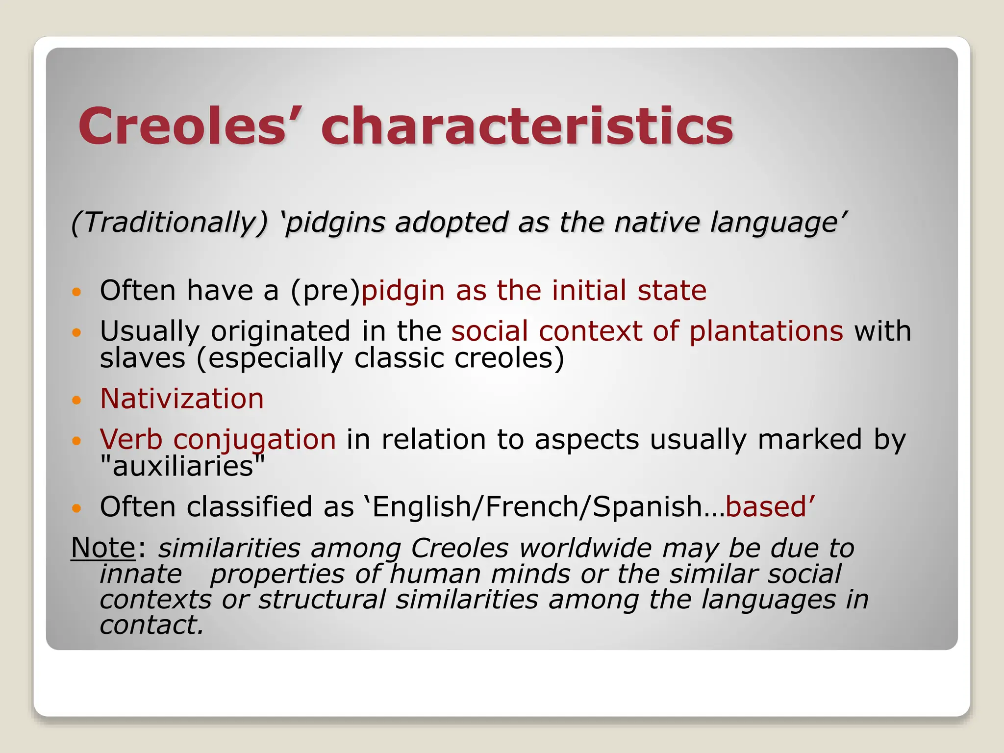 Pidgins Creoles Regional Dialects, Minority Dialects Varieties | PPTX
