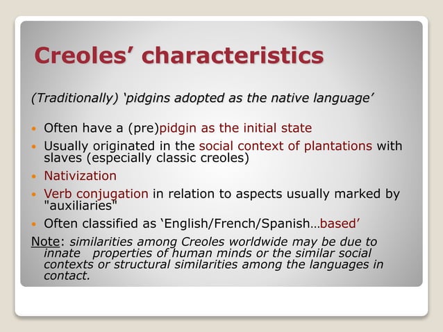 Pidgins Creoles Regional Dialects, Minority Dialects Varieties | PPTX