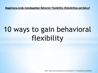 SEKILAS TENTANG 4 PILAR NLP | PPTX