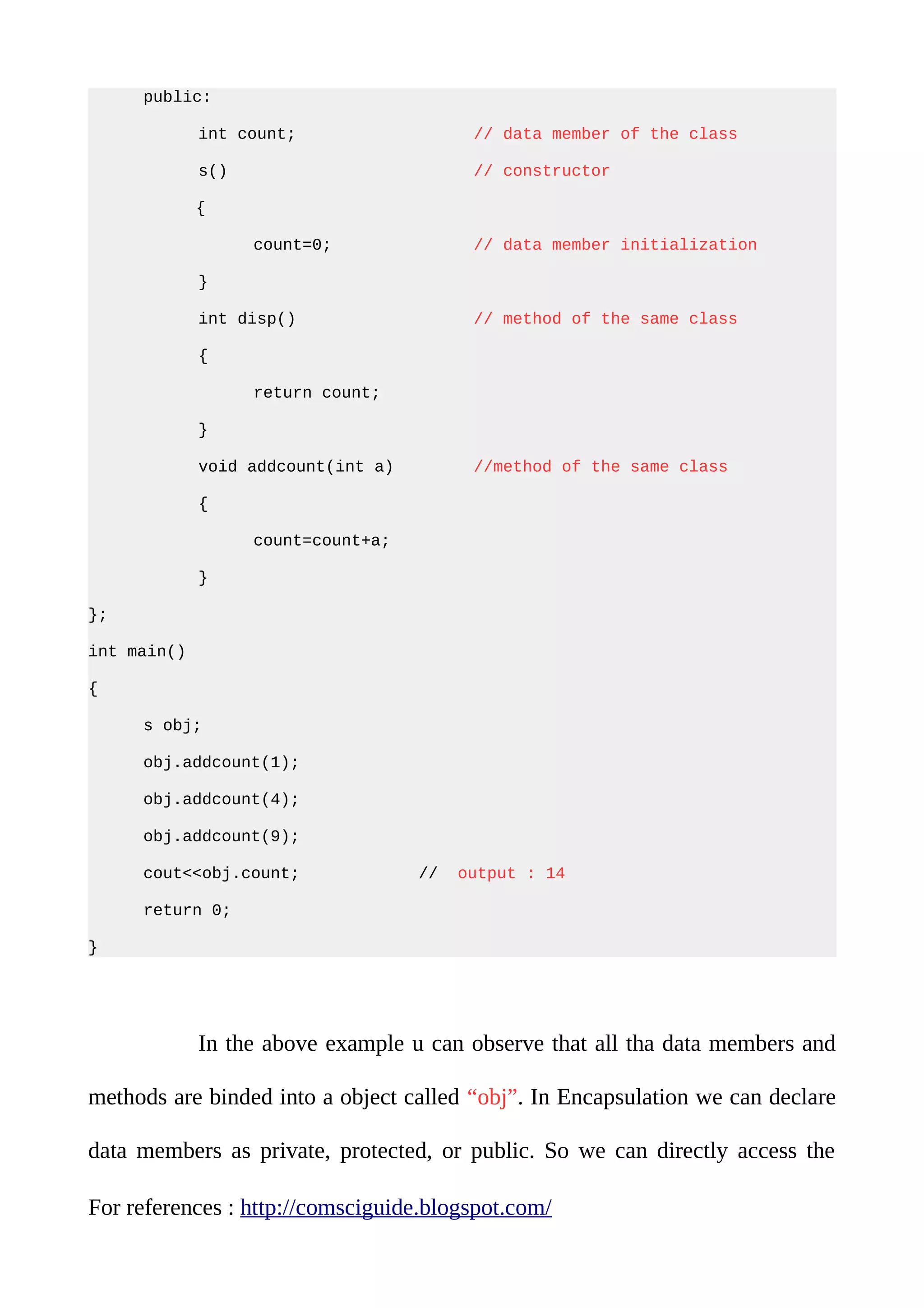 4 pillars of OOPS CONCEPT | PDF