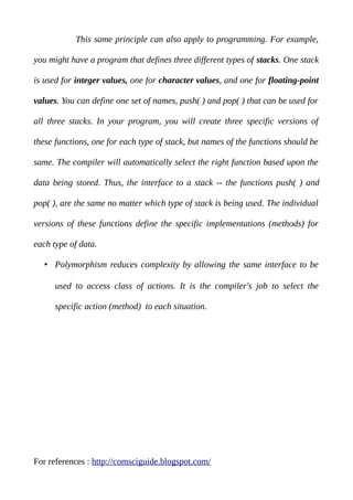 4 pillars of OOPS CONCEPT | PDF