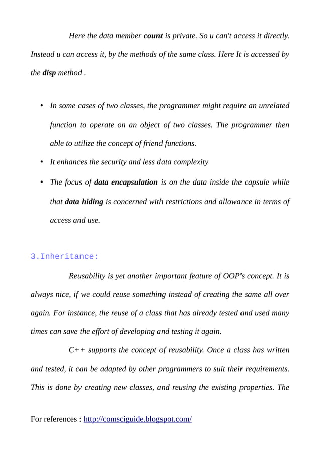 4 pillars of OOPS CONCEPT
