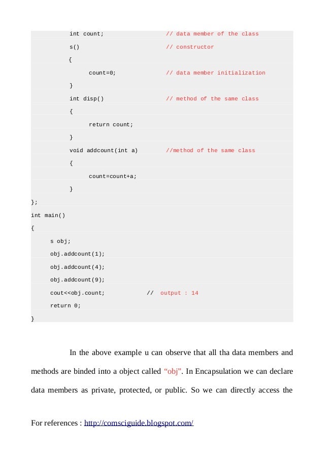 4 pillars of OOPS CONCEPT