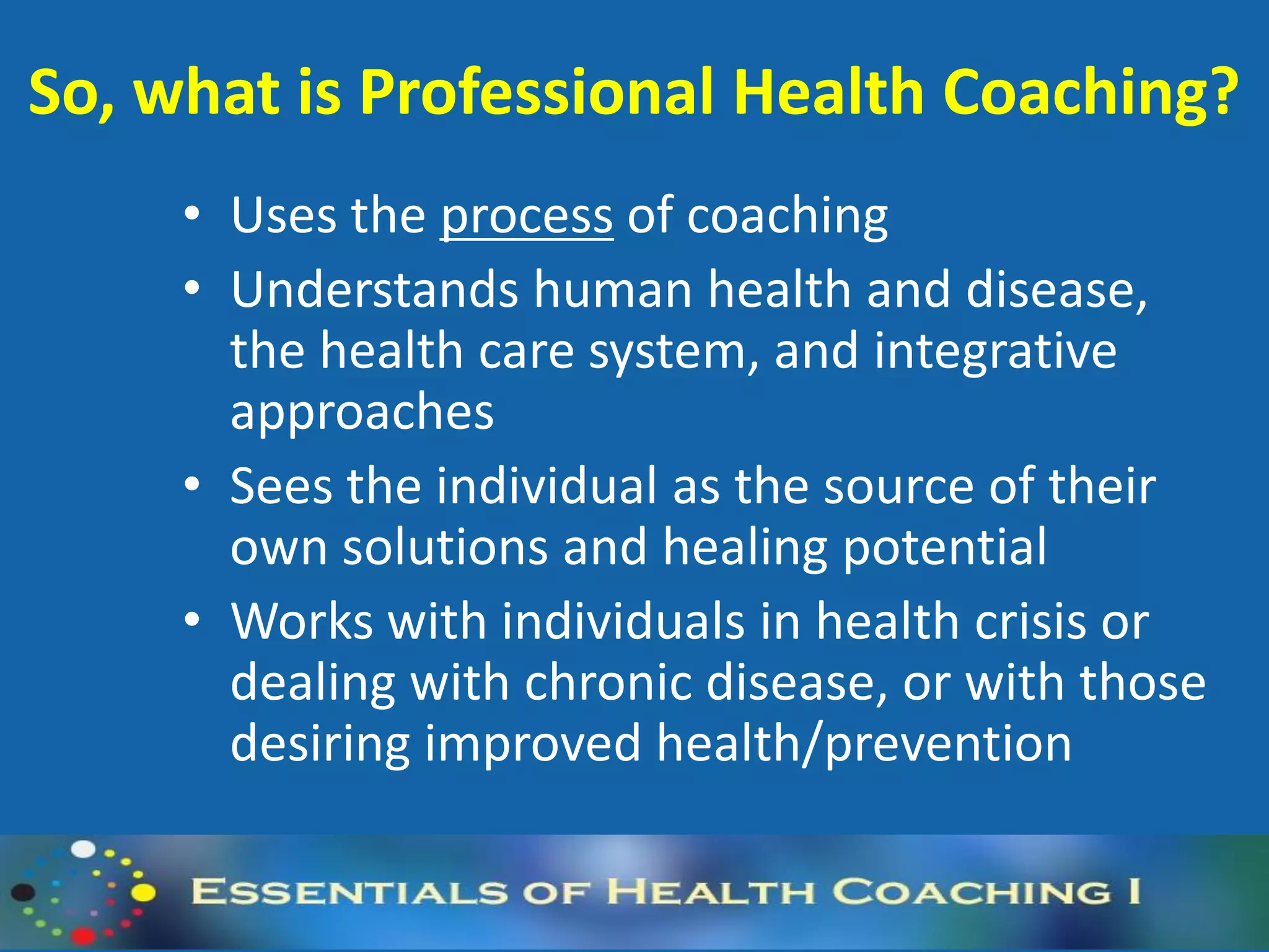 4 pillars of health coaching | PDF