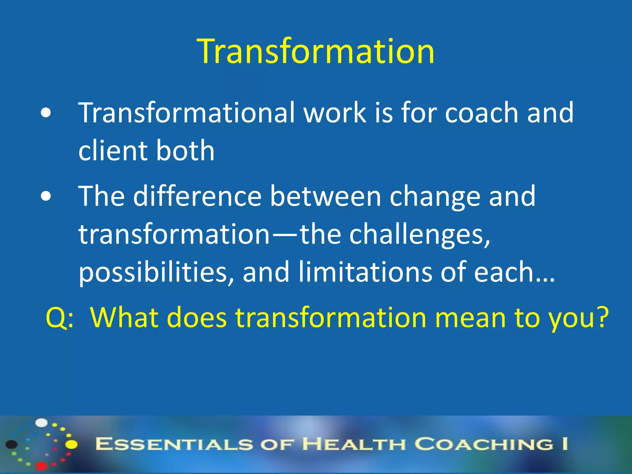 4 pillars of health coaching | PDF