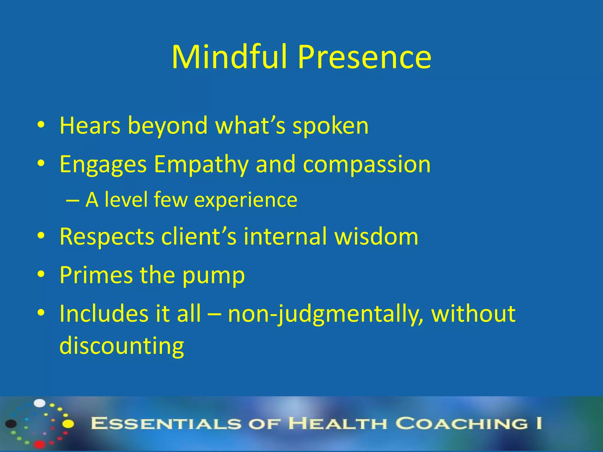 The Four Pillars of Health Coaching | PDF