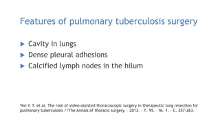 Management of pulmonary tuberculosis is a place for surgery_rus | PDF