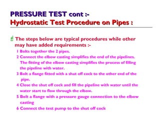 pipefitting pressure-test | PPT