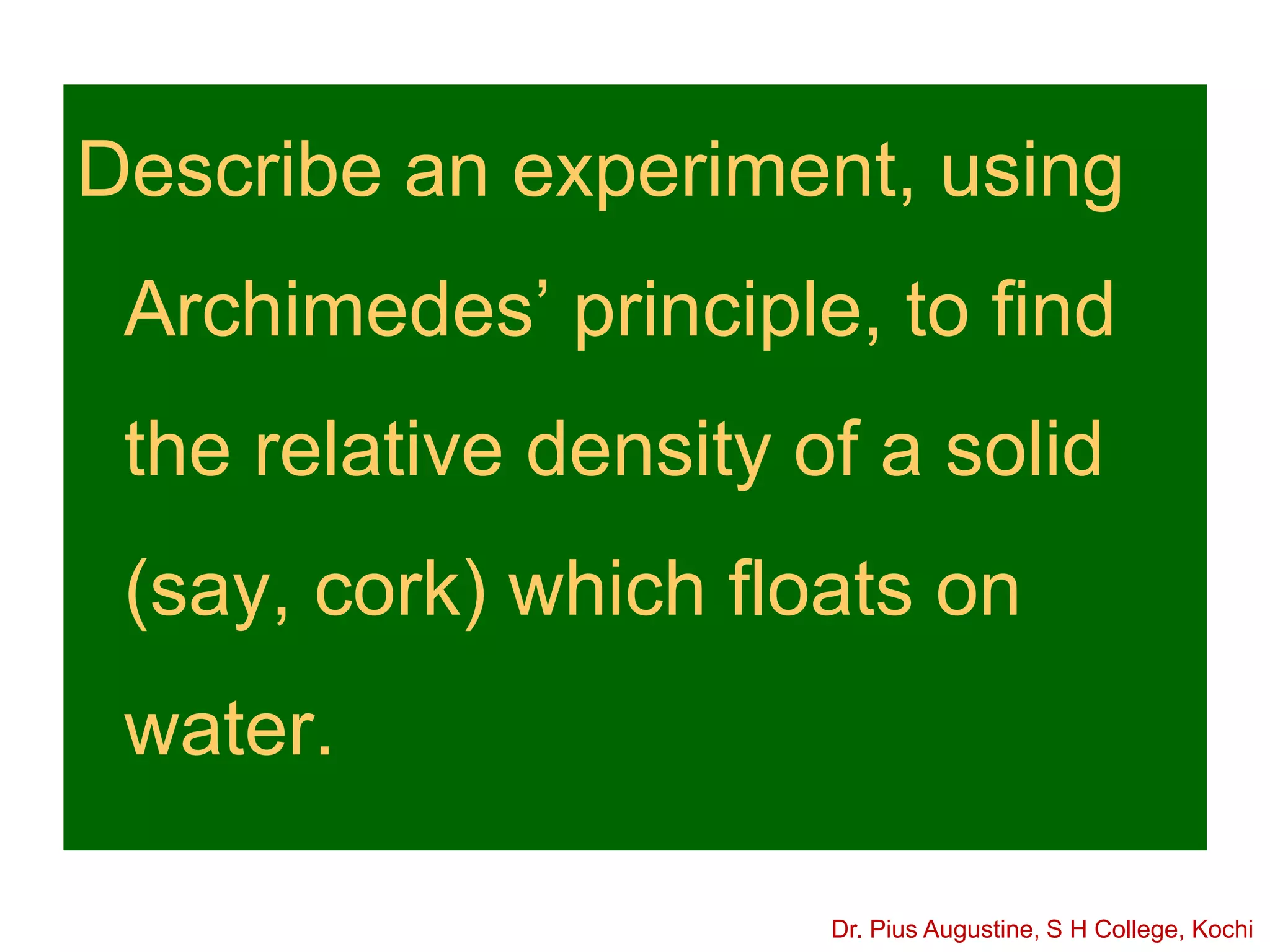 4 Pius Augustine Density and Relative Density | PPT